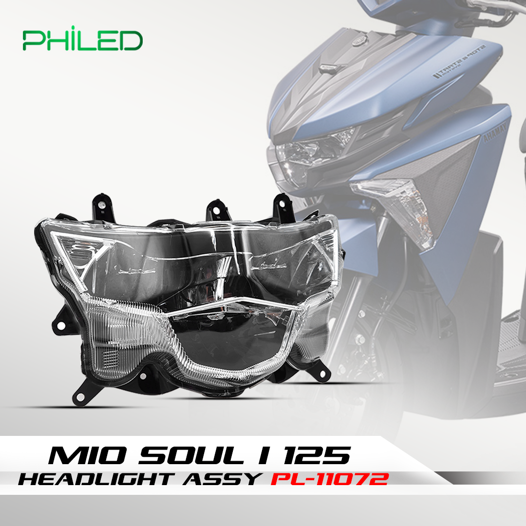PHILED MIO SOUL I 125 HEADLIGHT ASSY CLEAR LENS HEAD LIGHT ASSEMBLY FOR ...
