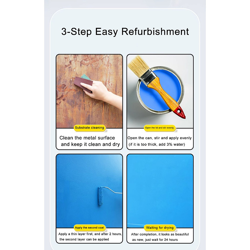 (No Need For Rust Removal)2 in 1 Anti Rust Paint For Metal Rust Remover ...