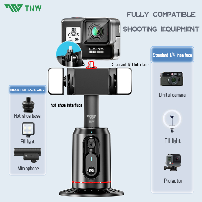 TNW P05 Face Tracking Selfie Stick Intelligent Tracking Tripod 360 ...