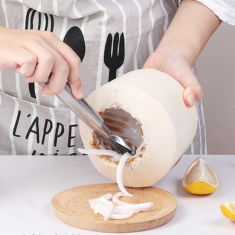 Coconut Meat Removal Tool Stainless Steel Shaver Digging Tool Coconut ...