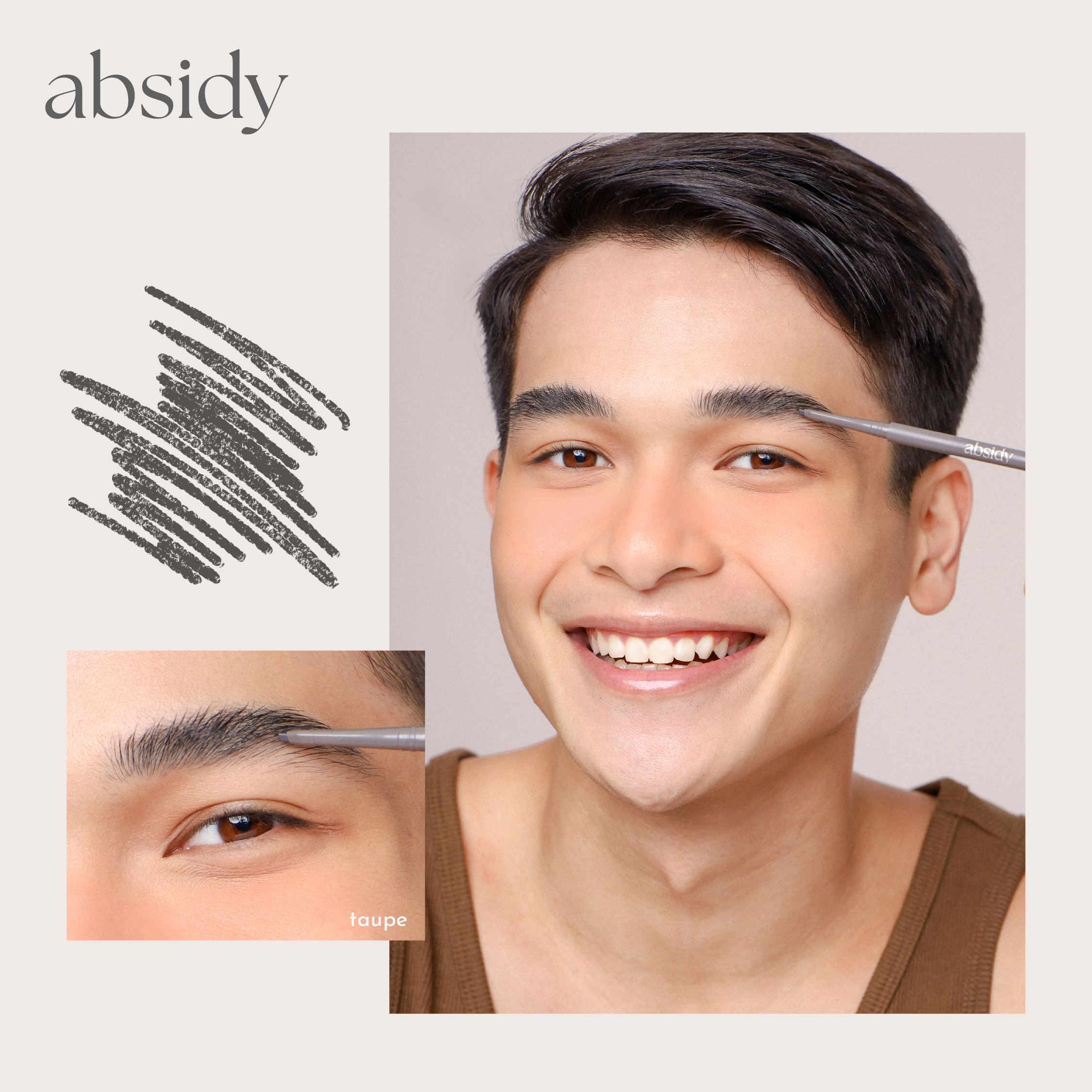 Absidy Shape & Define Eyebrow Pencil w/Spoolie + FREE Refill | Shopee ...