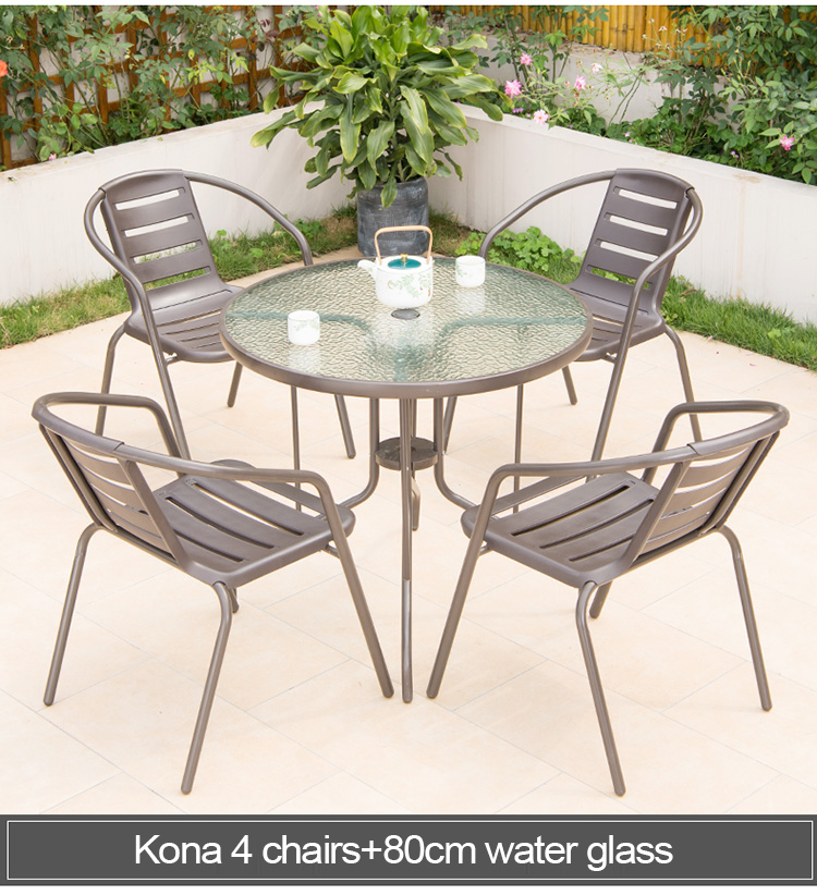 MC Outdoor garden tea table and chairs balcony small table table and ...