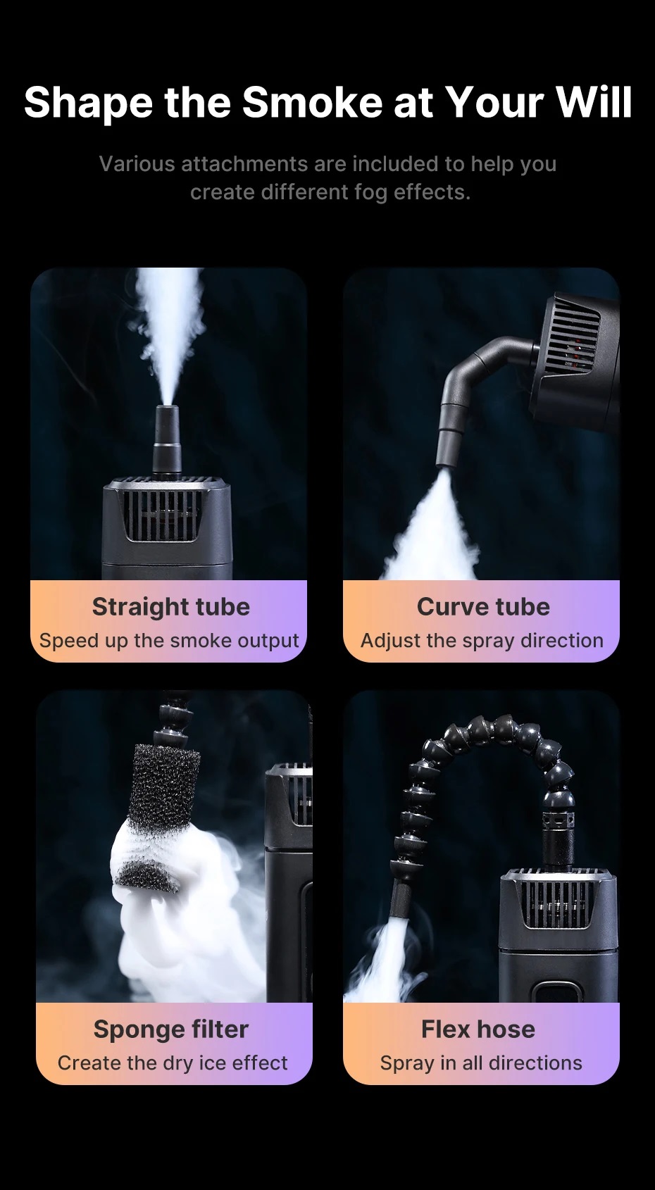 Ulanzi FM01 FILMOG Ace Portable Fog Machine for Film & Photography ...