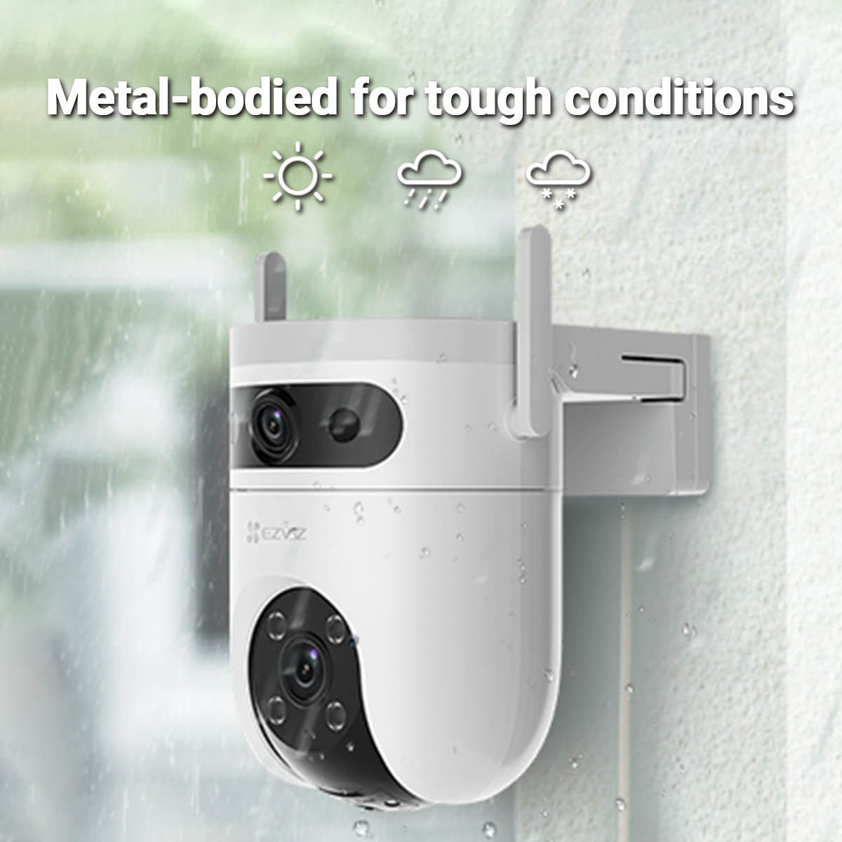 EZVIZ H9c DUAL 2K Dual Lens CCTV Camera Wireless 360°Pan &Tilt Security ...