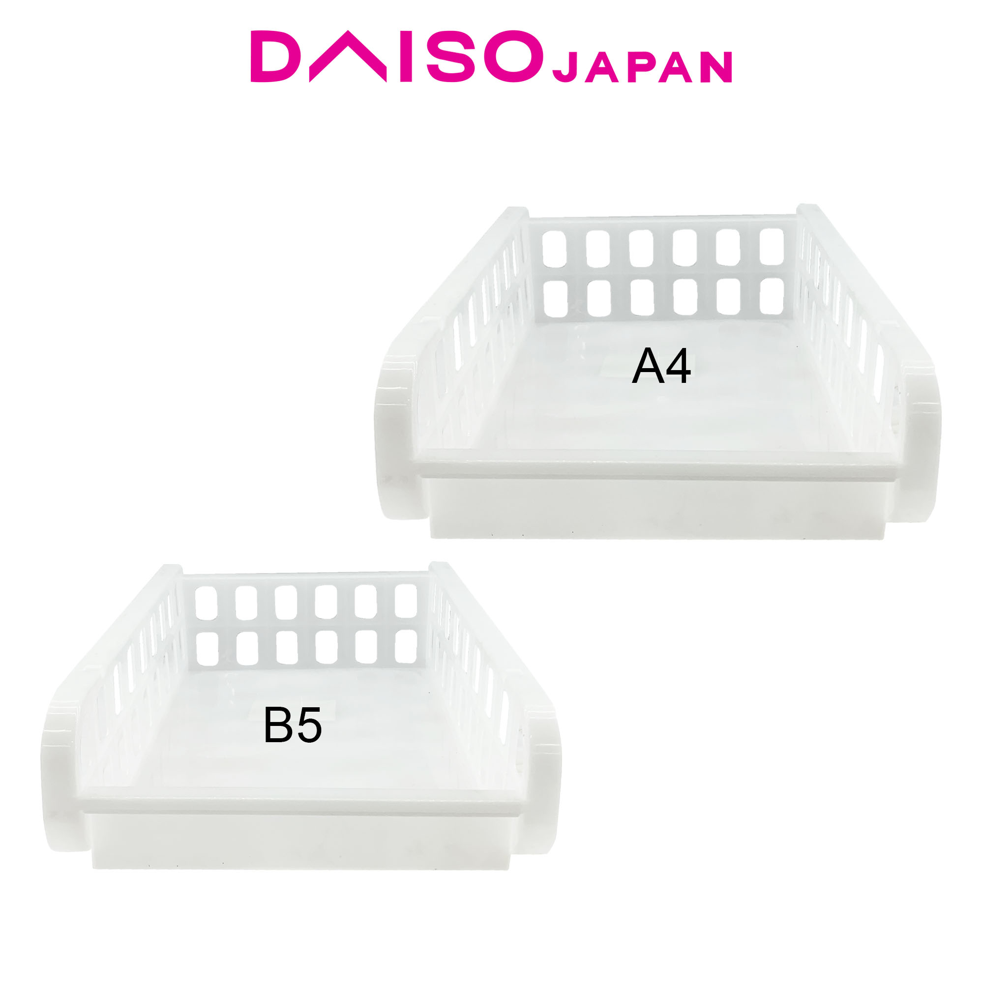 Daiso Front-Loading Stackable Desk Tray | Shopee Philippines
