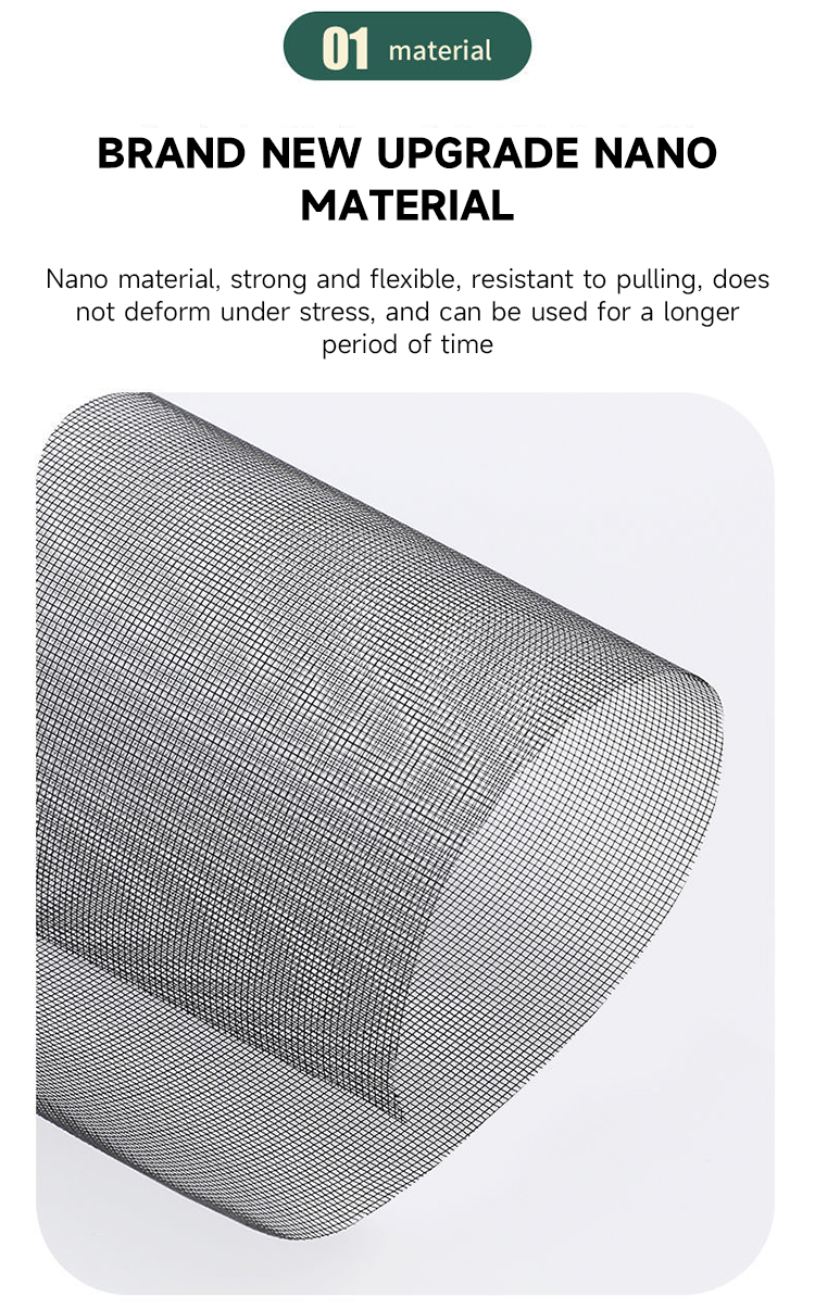 Suez Upgrade Anti Mosquito Net Window Screen Magnetic With Velcro Mesh ...