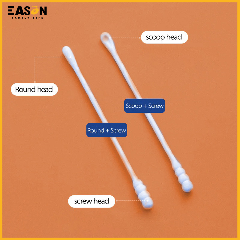 EasonShop COD 3IN1 Cotton Swab w Case for Kids Baby Adult (for ears ...