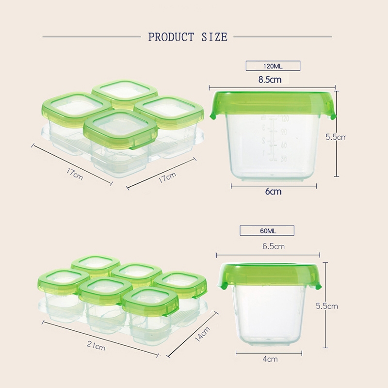 Baby Food Storage Container BPA Free Baby Food Freezer Storage ...