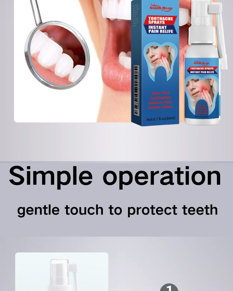 Toothache Spray Instant Pain Relief Spray 100% Effective Oral Spray For ...