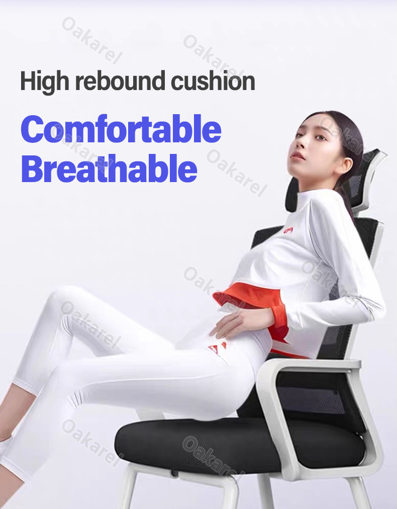 Office chair Computer Chair Korean Office Chair Mesh Ergonomics Chair ...
