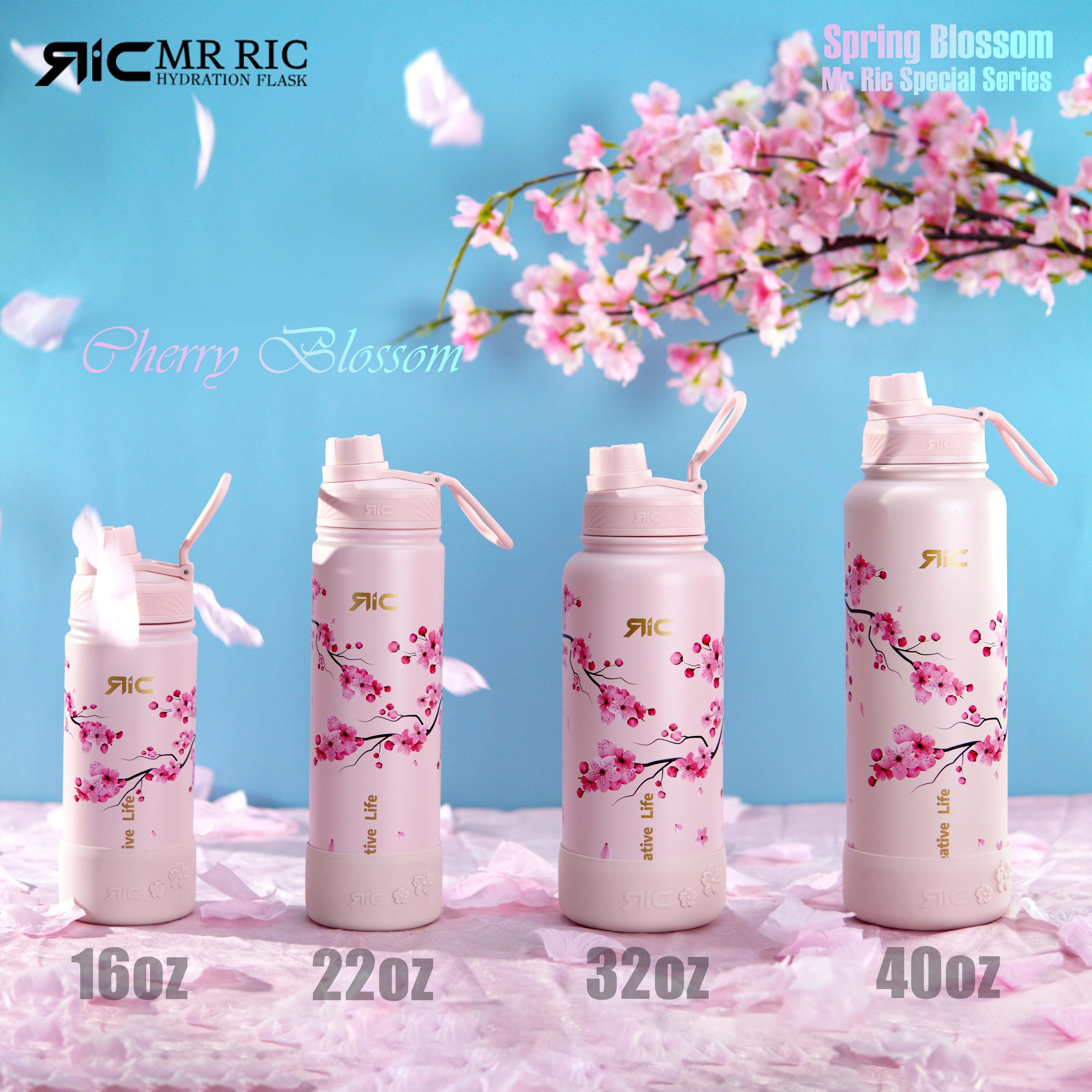 Mr Ric Sakura Spring Blossom Series Hydration Flask Vacuum Flask Spout ...