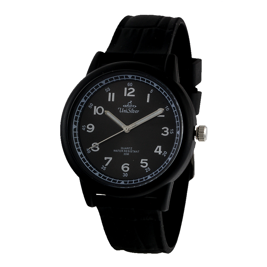 UniSilver TIME Men's Black Analog Rubber watch KW4874-1005 | Shopee ...