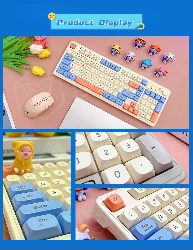 Zeus® K77 98 Keys Wired Gaming Keyboard USB Mechanical Feel With Volume Knob Control Media ...