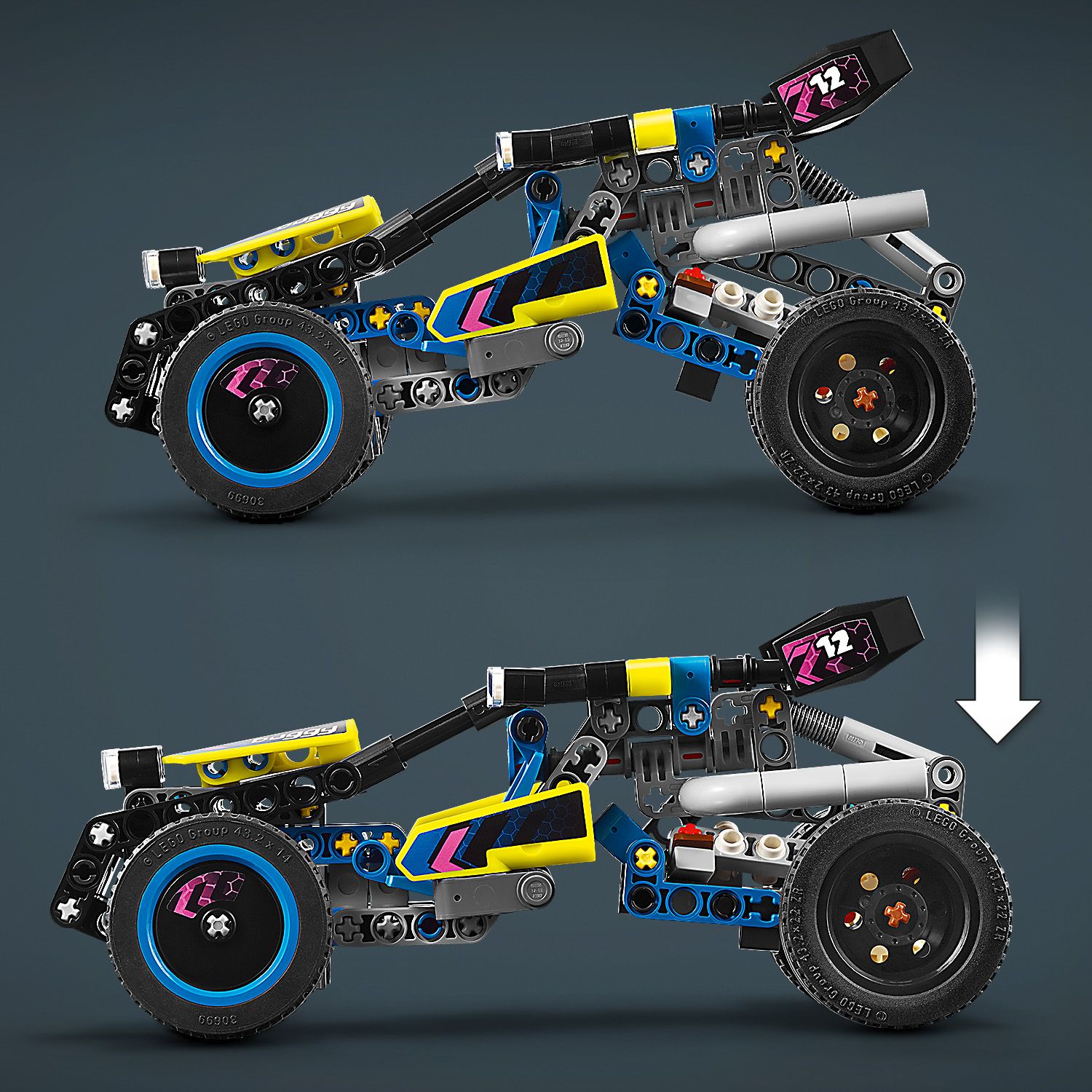 LEGO Technic 42164 Off-Road Race Buggy Building Set Toys (219 Pieces ...