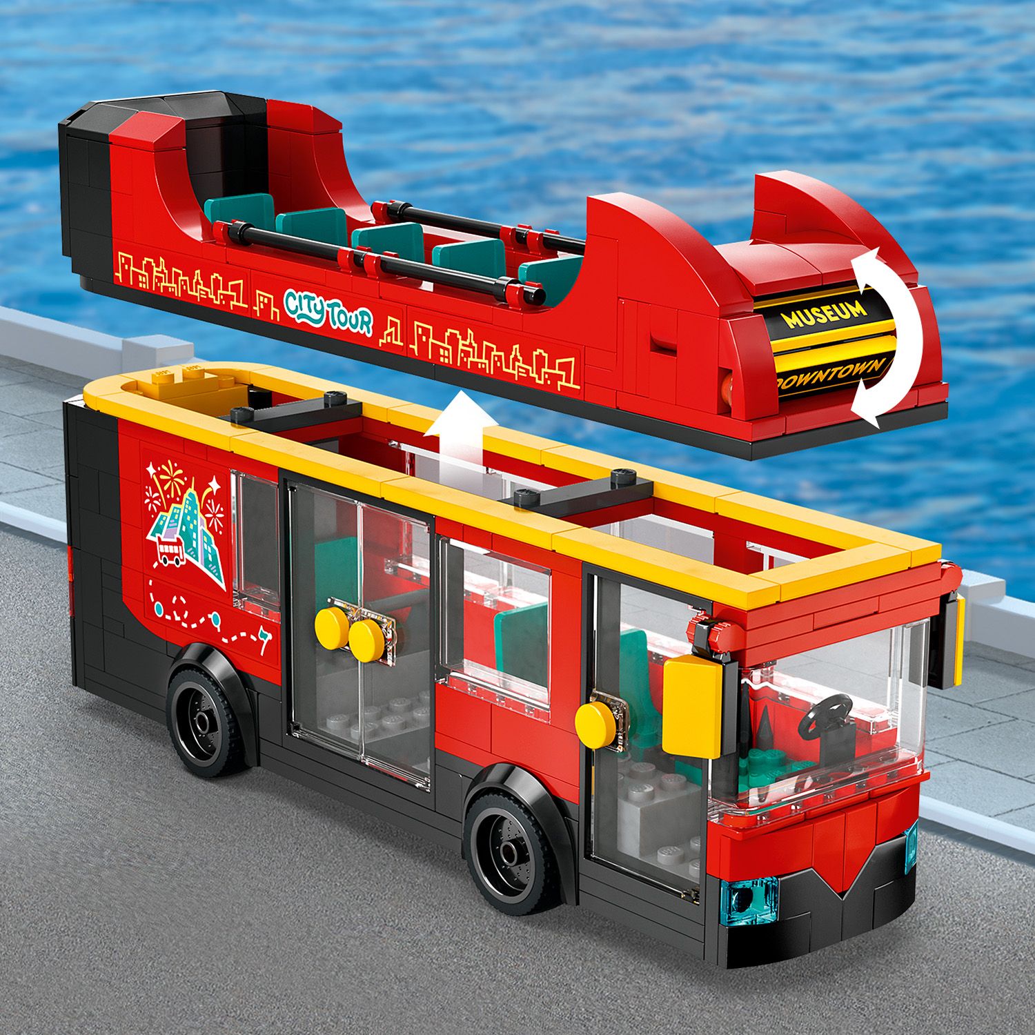 LEGO City 60407 Red Double-Decker Sightseeing Bus (384 Pieces) | Shopee ...