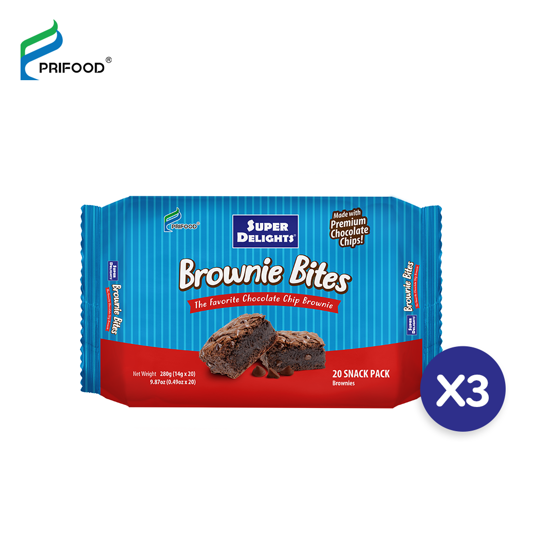 Super Delights Brownie Bites 280g (bundles of 3) | Shopee Philippines