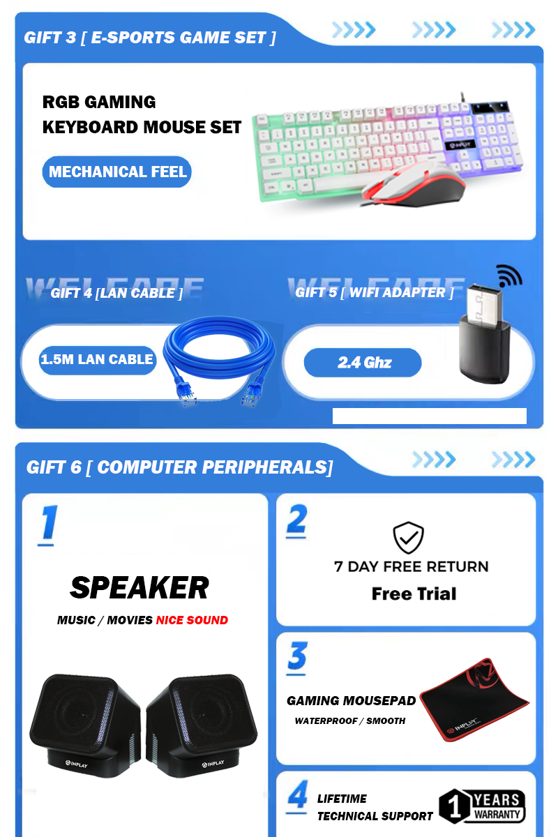 Intel Xeon 10 Core Gaming PC Set With GTX750Ti 4GB Graphic Card 16GB ...