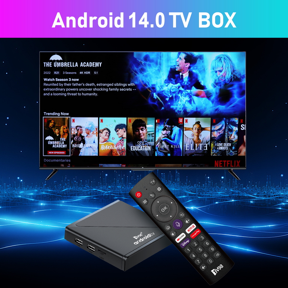 Smartifact TV98 ATV Pro Ultra HD 8K Smart TV Box Support 2.4G/5G Dual WiFi Android 14.0 | Shopee ...