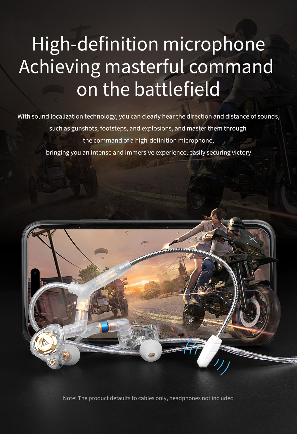 QKZ Q7 MAX Earphone Cable MMCX 2Pin Upgraded Silver-plated Wire 3.5mm/2 ...