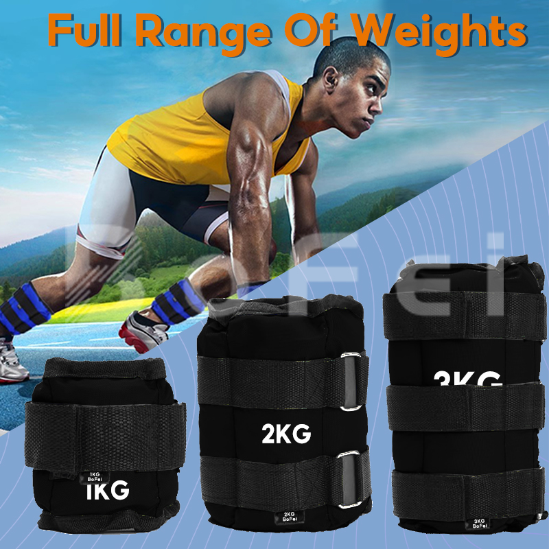 (Pair) Set Leg Ankle Weights 1~6 KG 8~10 Wrist Iron For Adjustable ...