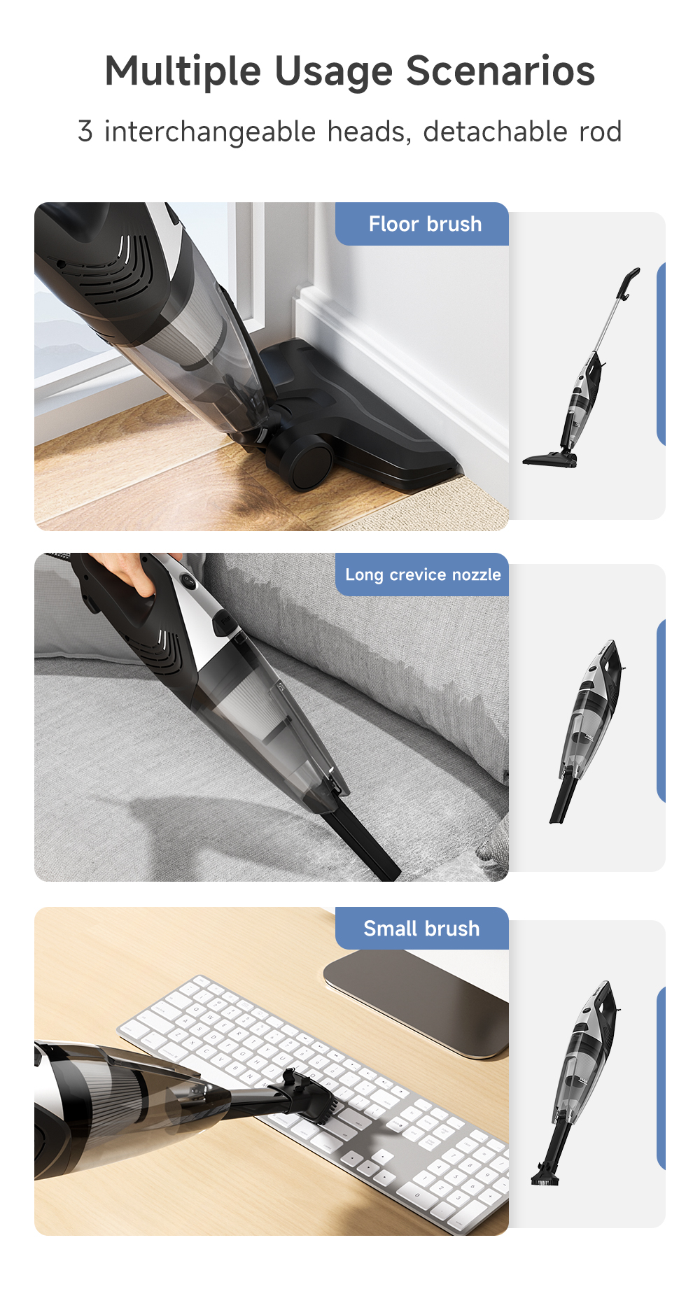 Simplus 3 IN 1 Vacuum Cleaner Household Powerful Suction Lightweight ...