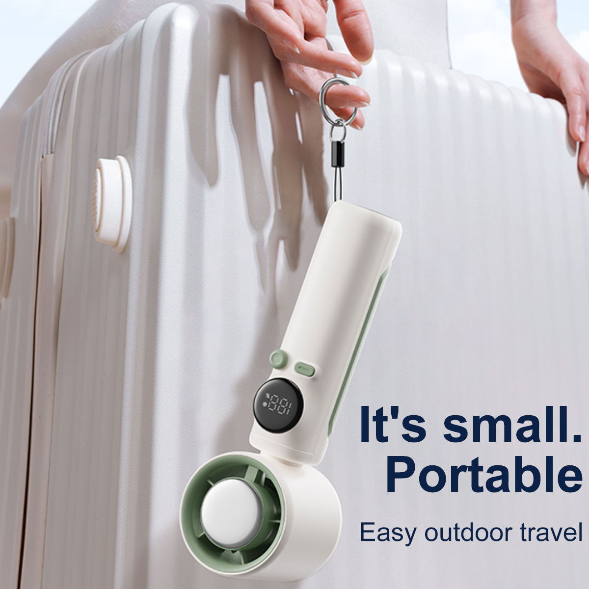 Jiditech Turbo Mini Fan Cooling Fan Rechargeable 4000mah Handheld Fan ...