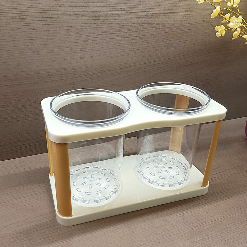 Wooden Stand Utensils Drainer Holder Kitchen Counter Storage Aid Space ...