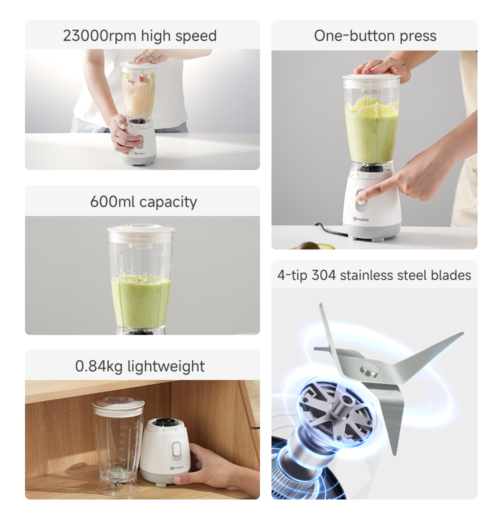 Simplus Blender Food Processor Juice Blender for Fruit and Vegetables ...