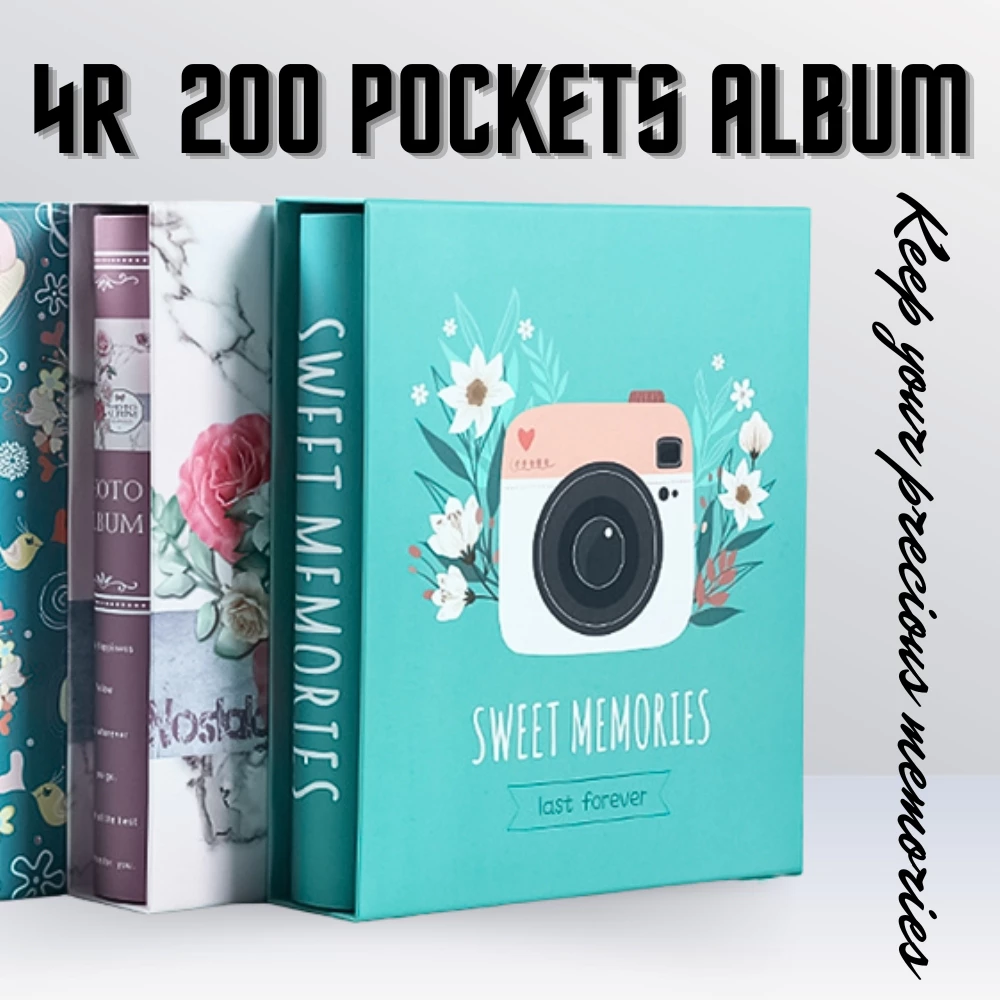 200 Photo Album Family Themed Scrap Interleaf Type Wedding Anniversary ...