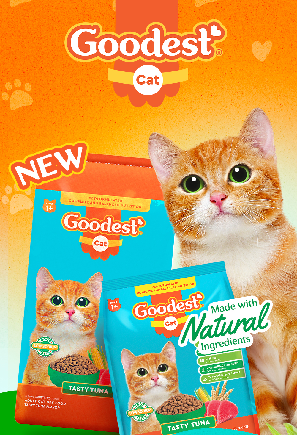 GOODEST Adult Cat Dry Food in Tasty Tuna, 1.2kg. | Shopee Philippines