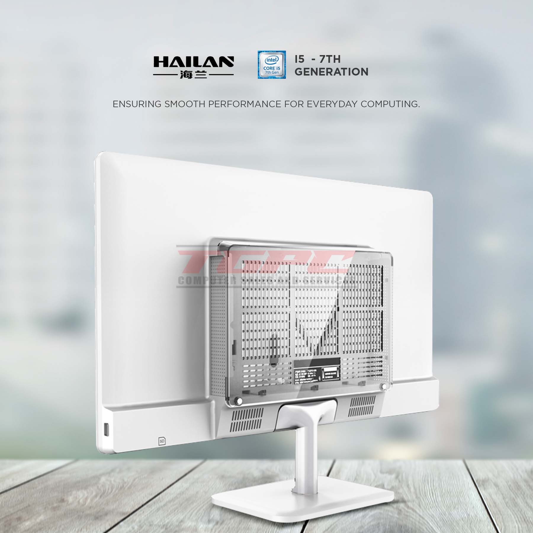 All in one PC Viewpaker Ryzen 3, i5 7th Generation AOC 24 inches ...