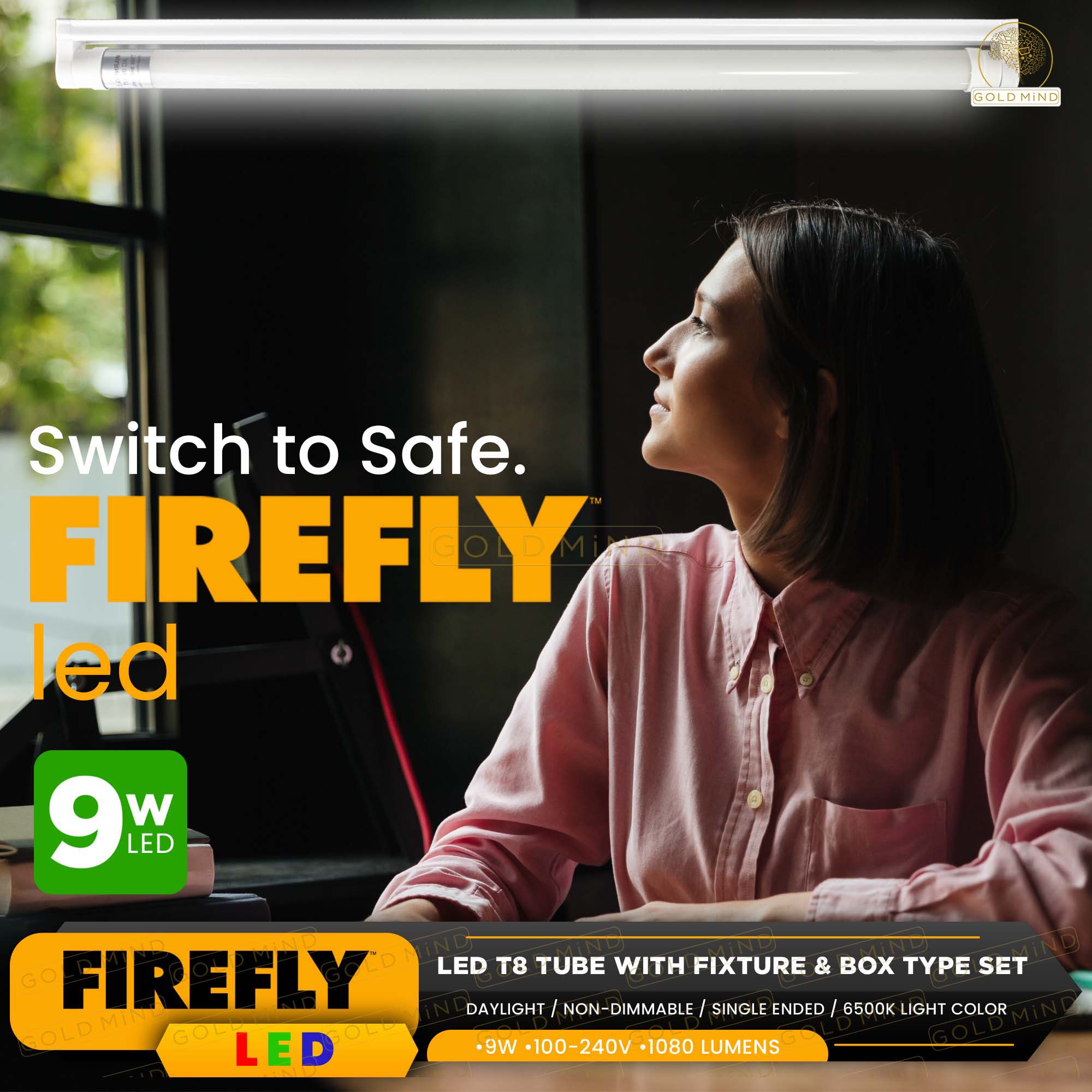Firefly LED T8 Tube with LED Starter & Tube Box Type Set Single Ended ...
