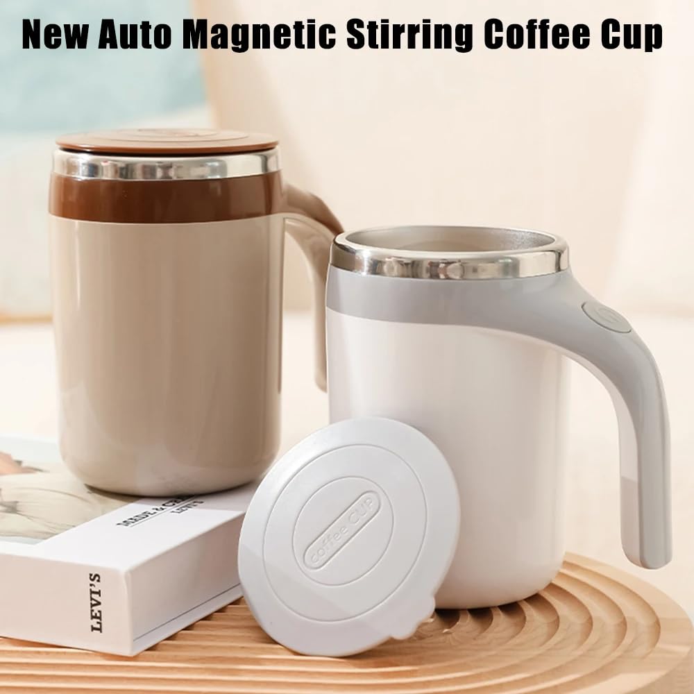 380ml Automatic Magnetic Stirring Mug, Rechargeable Stainless Steel ...