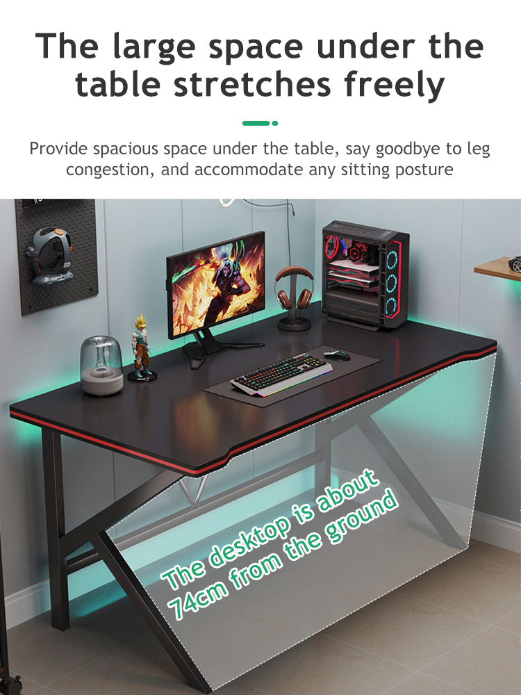 ICON Gaming Table Office Study Reinforced Super Load-bearing Ergonomic ...