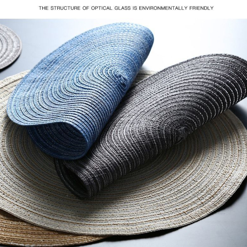 Heat-Resistant Ramie Anti-Slip Dining Table Cup Coasters Tea Cup Coffee ...