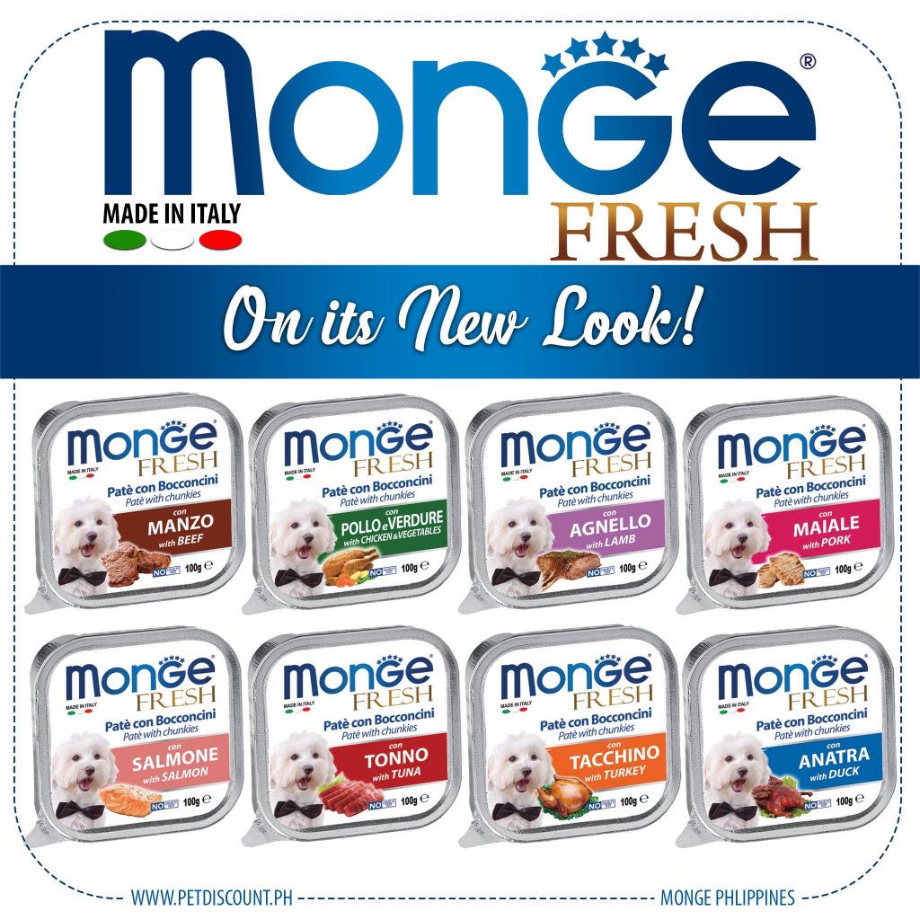 Monge Fresh Wet Food Dog Food 100g Pet Food Dog Essentials All Stages ...