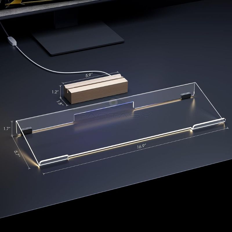 Fantasy UP Computer Keyboard Stand Acrylic Keyboard Riser for Desk ...