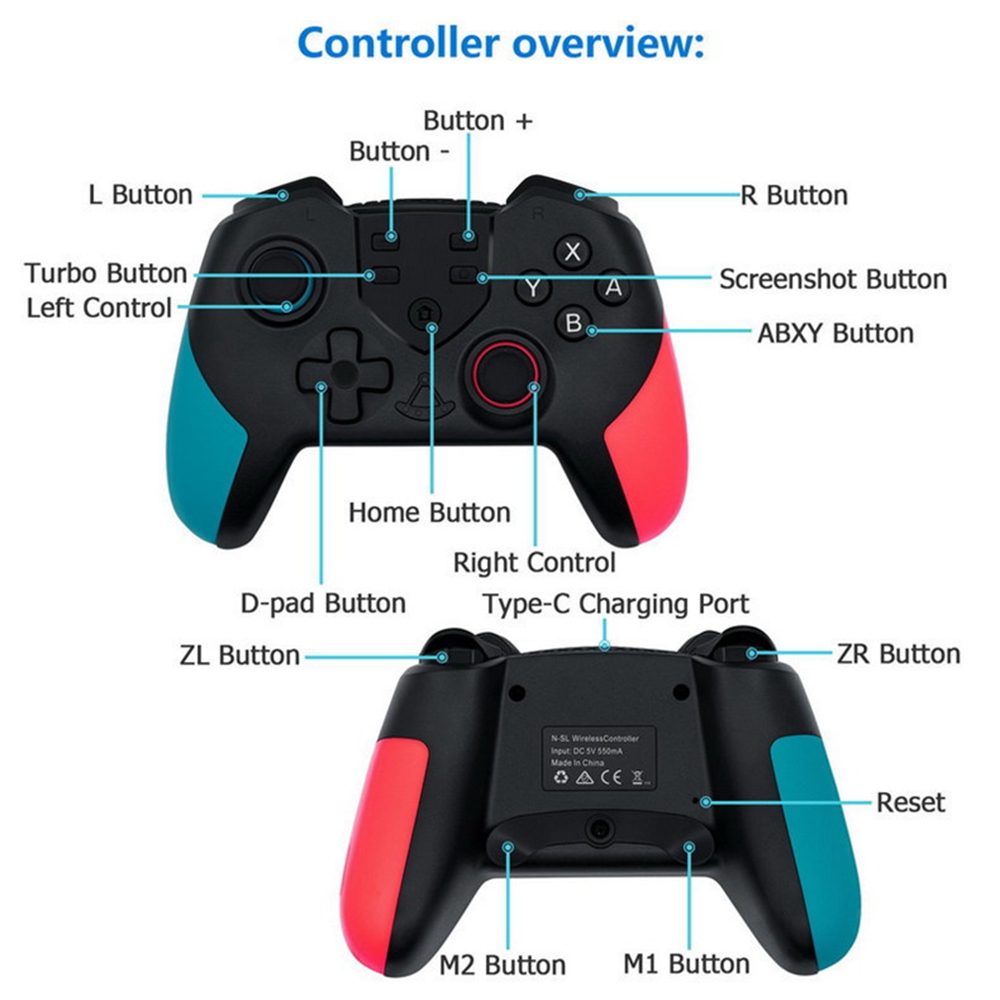 ipega T23 Pro Upgraded Wireless Gamepad for Nintendo Switch Game ...