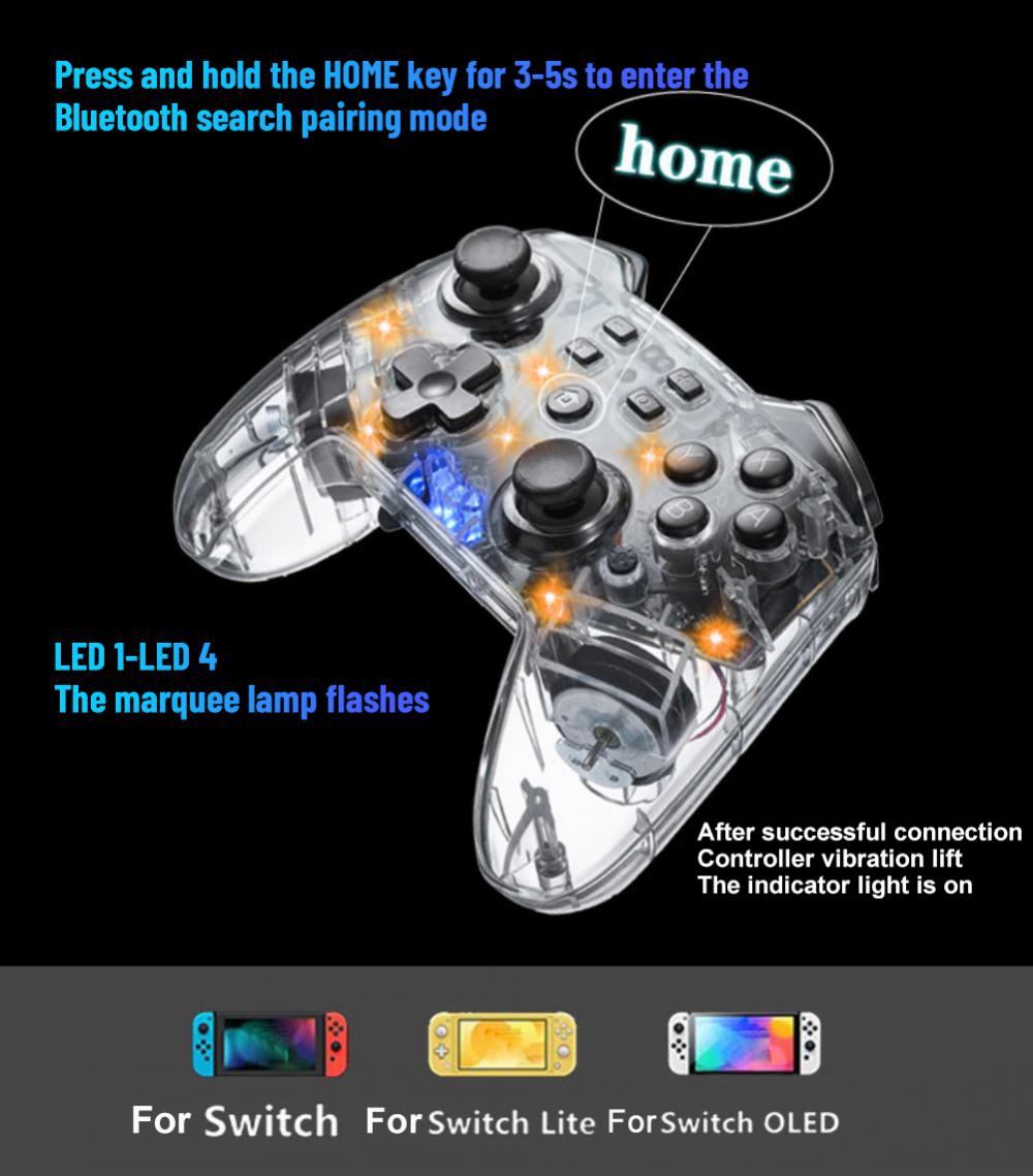 ipega T23 MAX Wireless Gamepad for Nintendo Switch Controller W/ Turbo Vibration & Mapping ...