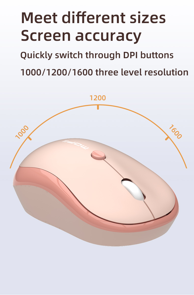 MOFii Sweet PLUS Wireless RED AXIS True Mechanical Keyboard Mouse Set ...