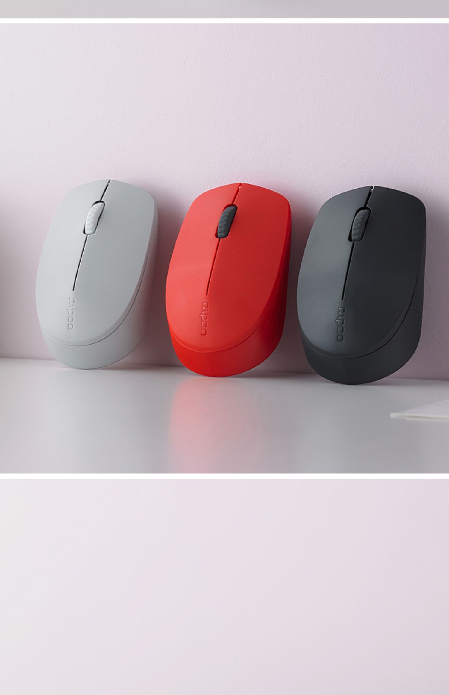 Rapoo M100G Colorful Wireless Mouse 2.4G 1300DPI Computer Office Silent ...