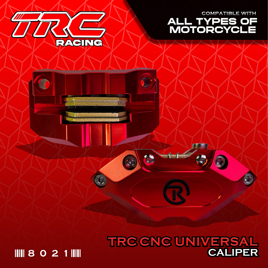 TRC Racing CNC CERAMIC Brake Caliper Universal Batman 4 pot Radial ...