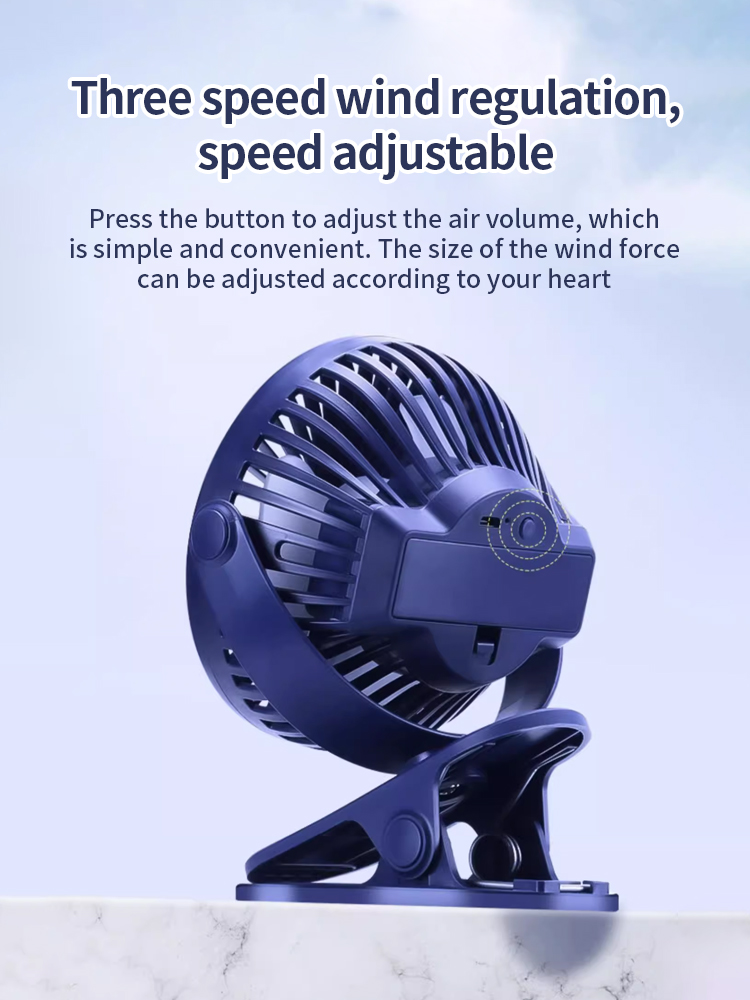 ICON Fan Home Electric Fan W/ Clip, Anti-Heat Portable Clip USB ...