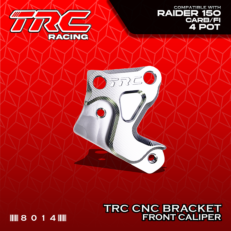TRC RACING FRONT 4POT AXIAL CALIPER BRACKET (220MM DISC) FOR RAIDER 150 ...