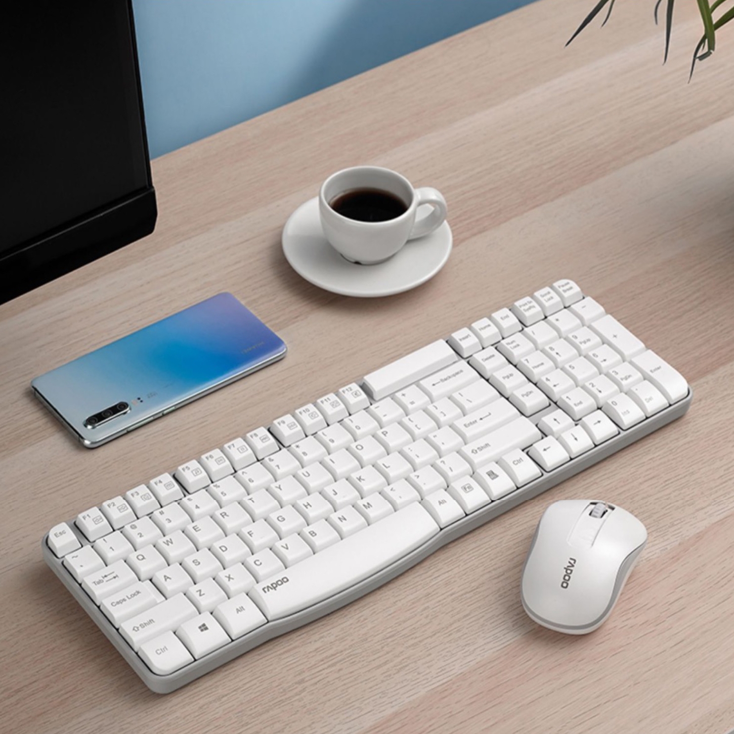 Rapoo X1800S 2.4Ghz Wireless Keyboard And Mouse Set 108 Keys 1000 DPI ...