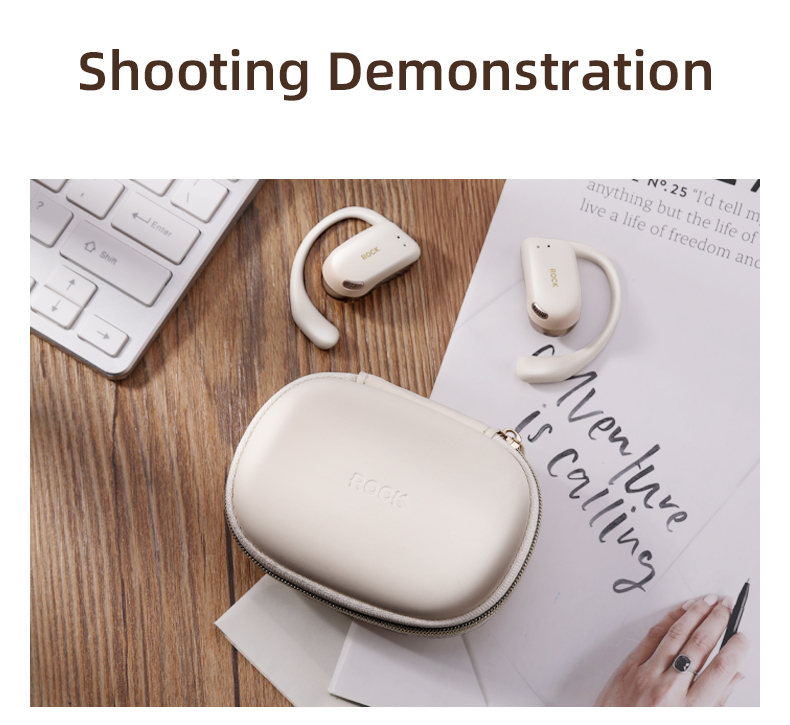 Rock Space X900 OWS Bluetooth 5.3 Earphones Open Ear Wireless Earbuds ...