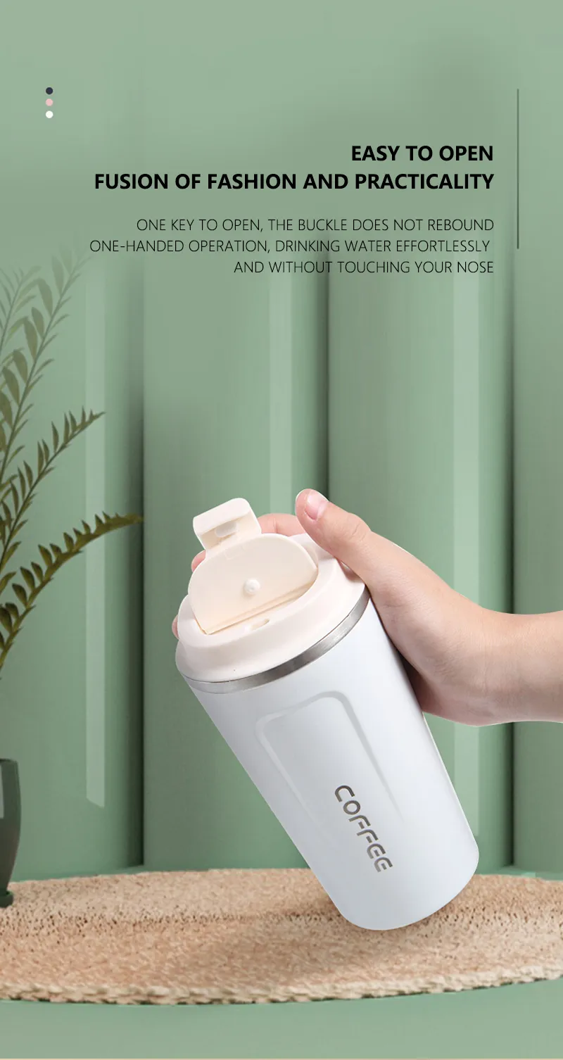 【Fast Delivery】380/510ML 304 Stainless Steel Coffee Cup Mug With Double ...