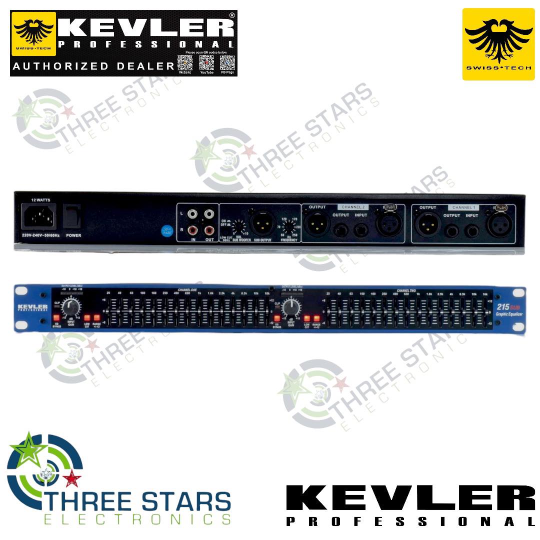 Kevler Professional 215S Dual 15 Band Audio Sound System Graphic Equalizer Professional | Shopee ...