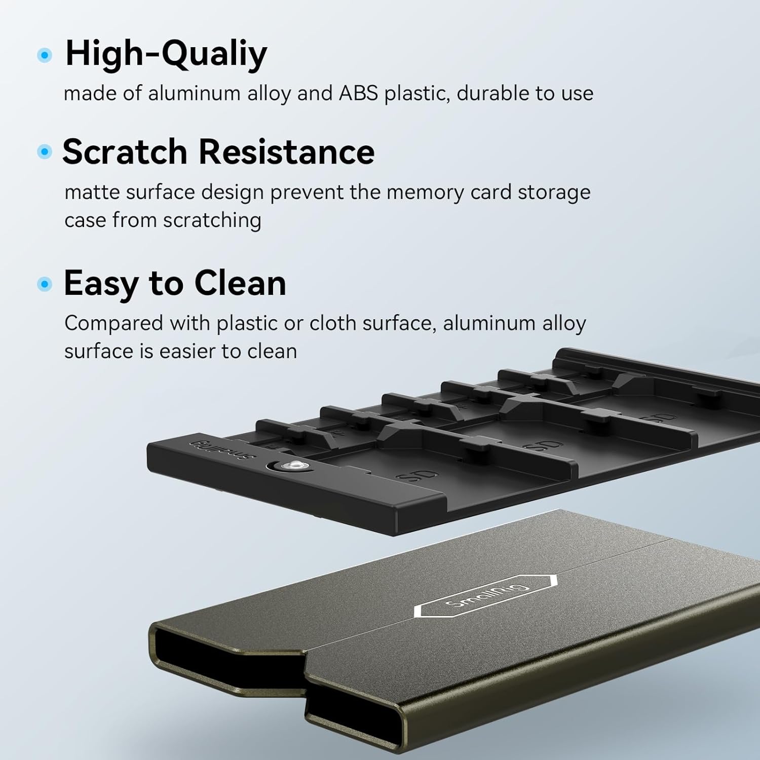 SmallRig Slim Memory Card Storage Case Holder with Sim Card, Tray Pin ...