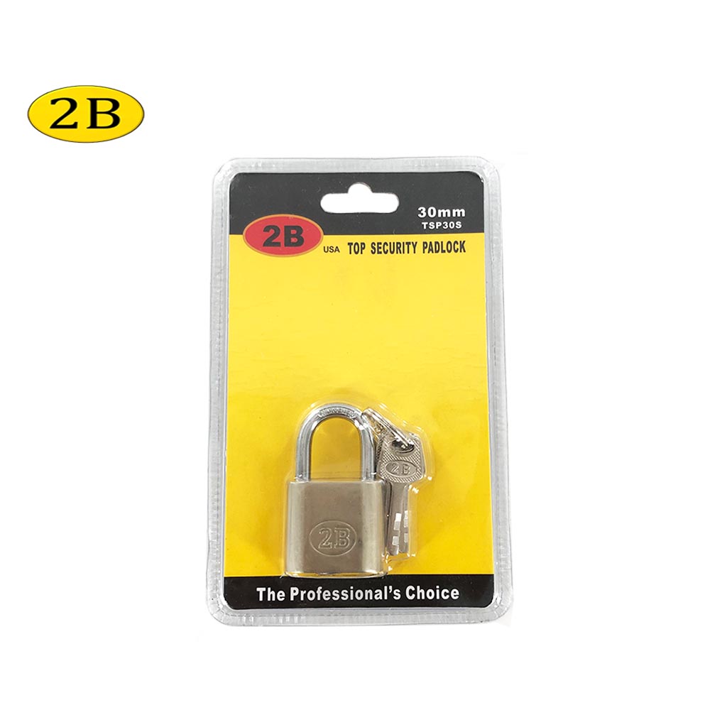 2B Top Security 30mm Long/Short Shackle Padlock Keyed Alike Padlocks ...